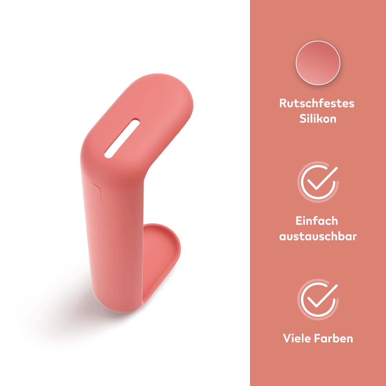 IQOS ILUMA Prime Silikonhülle Bright Coral rutschfest IQOS DE