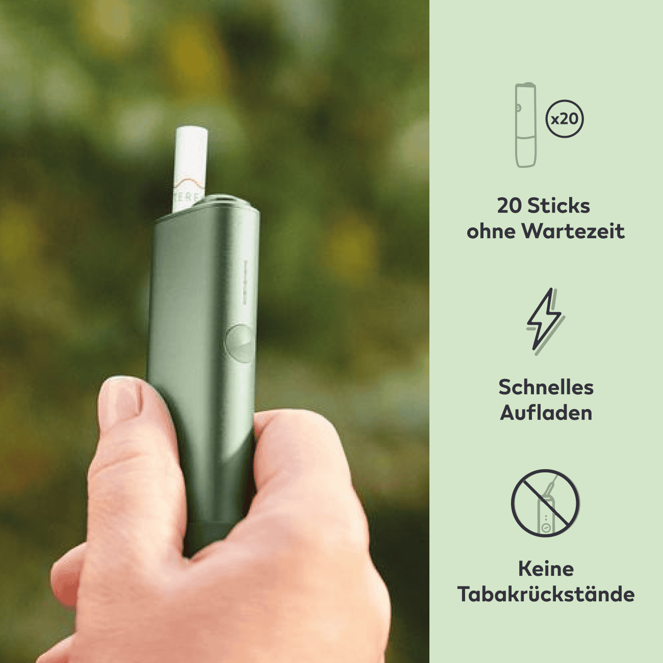 IQOS ILUMA ONE Kit Moss Green | IQOS DE