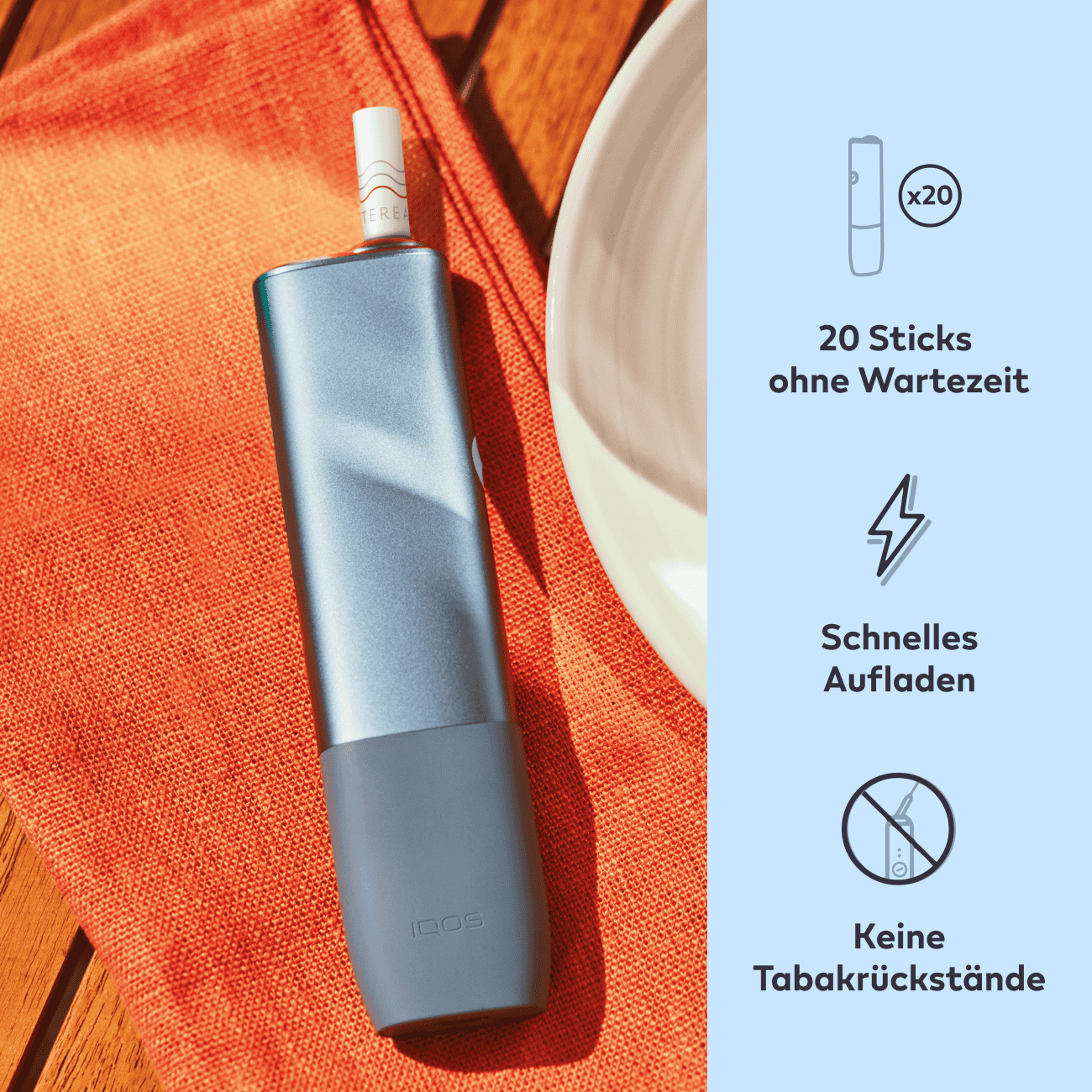 IQOS ILUMA ONE Kit Azure Blue | IQOS DE