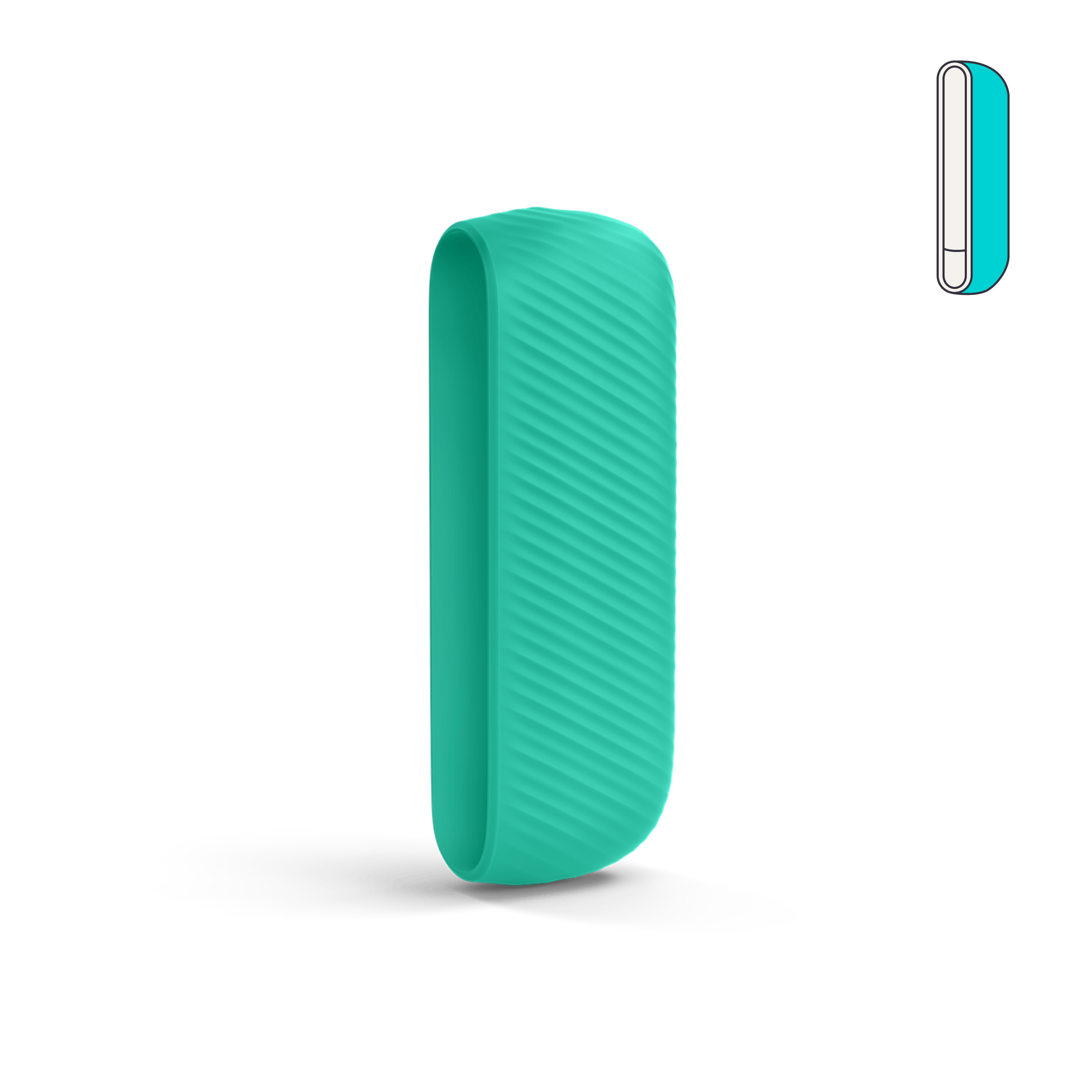 IQOS ILUMA Silikonhülle Tinted Teal - rutschfest | IQOS DE