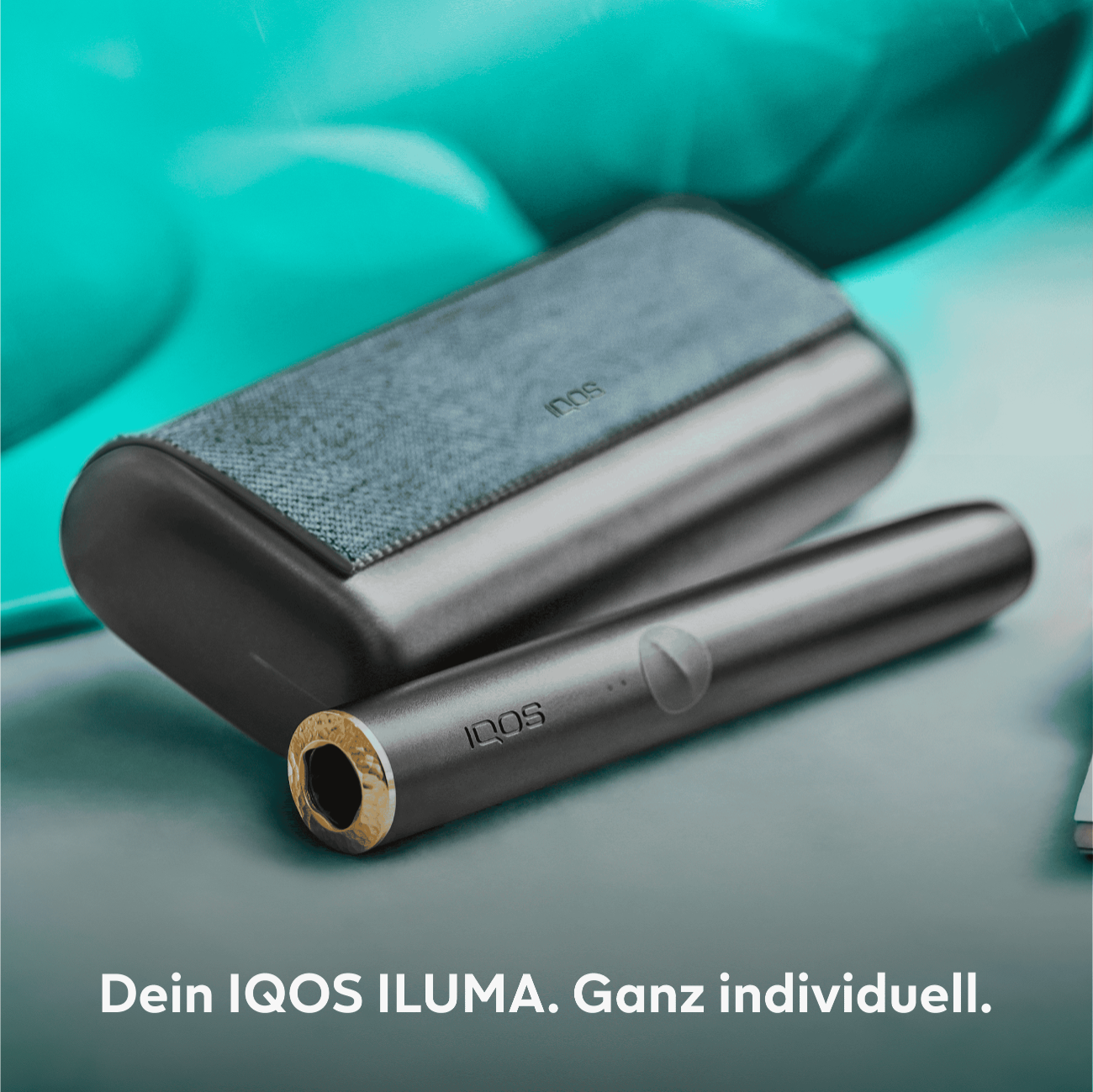 IQOS ILUMA Prime Wrap Soft Teal - Mikrofaser | IQOS DE