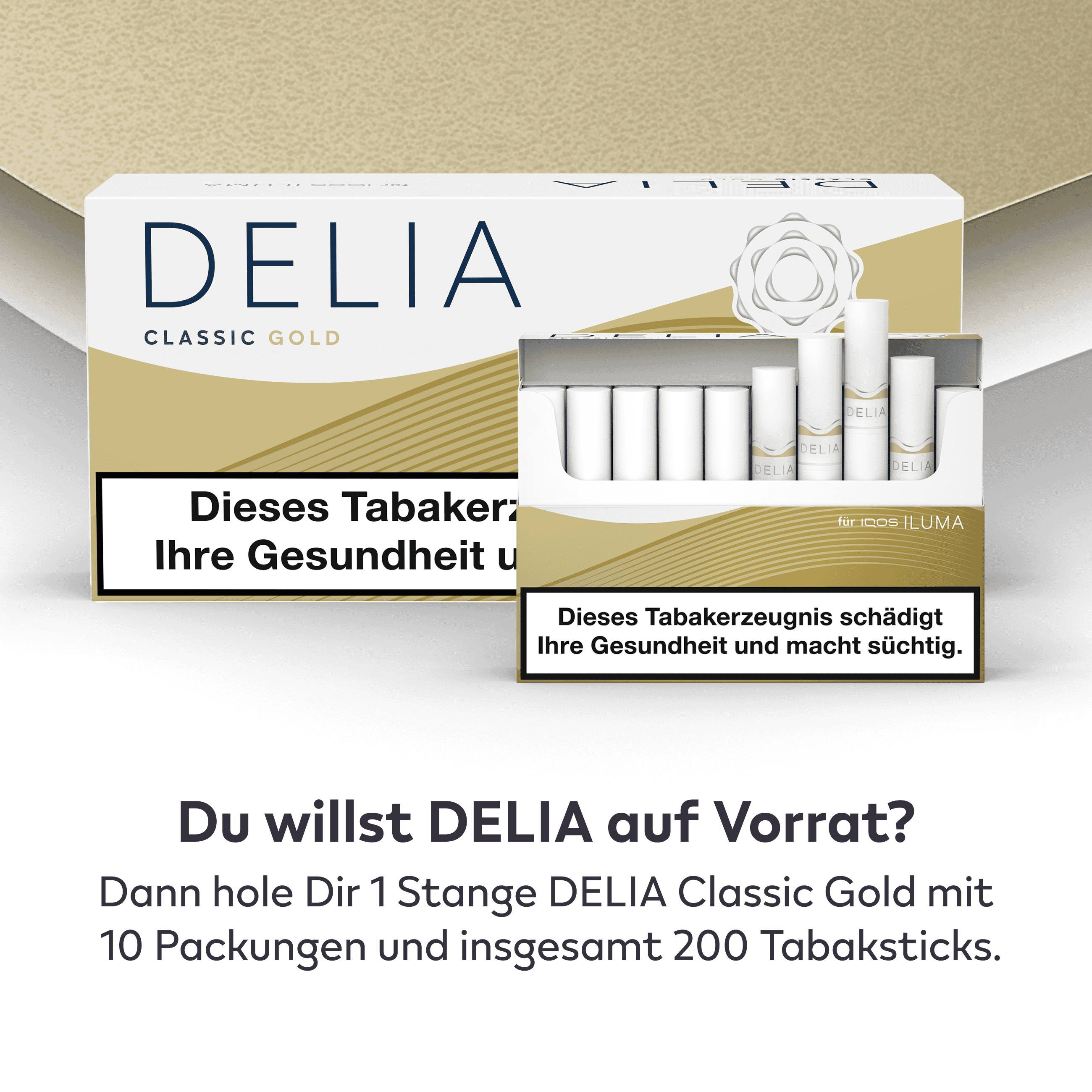 DELIA Classic Gold kaufen | Für IQOS ILUMA | IQOS DE