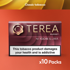 Buy TEREA Russet Bundle | 10 Packs - 200 Tobacco Sticks | IQOS UK