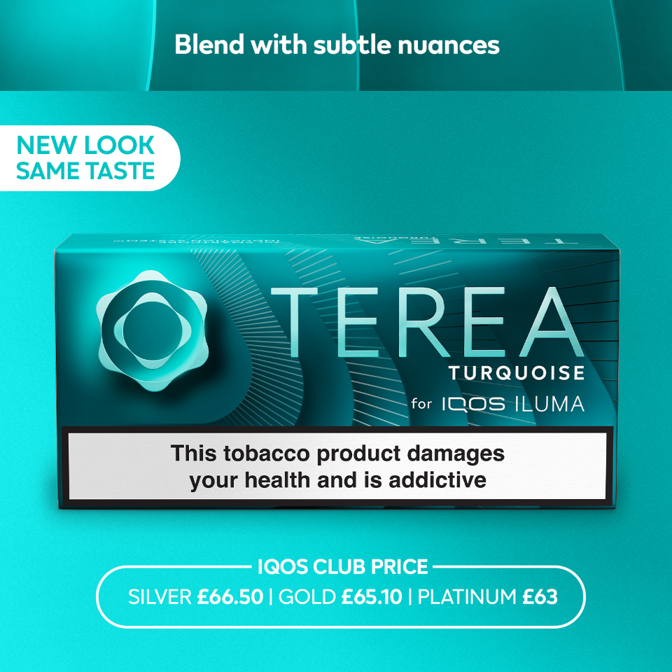 Buy TEREA Turquoise Bundle | 10 Packs - 200 Tobacco Sticks | IQOS UK