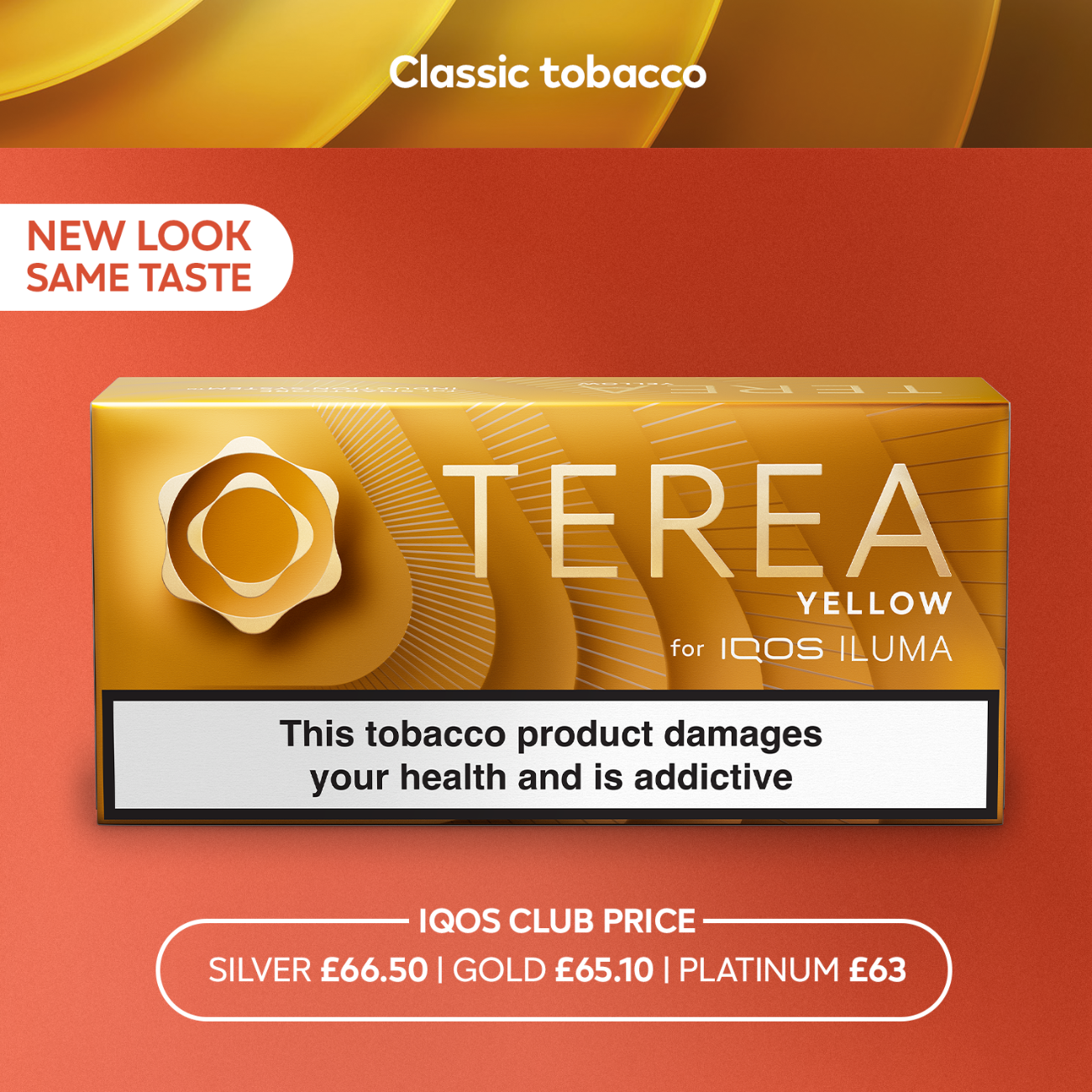 Buy TEREA Yellow Bundle | 10 Packs - 200 Tobacco Sticks | IQOS UK