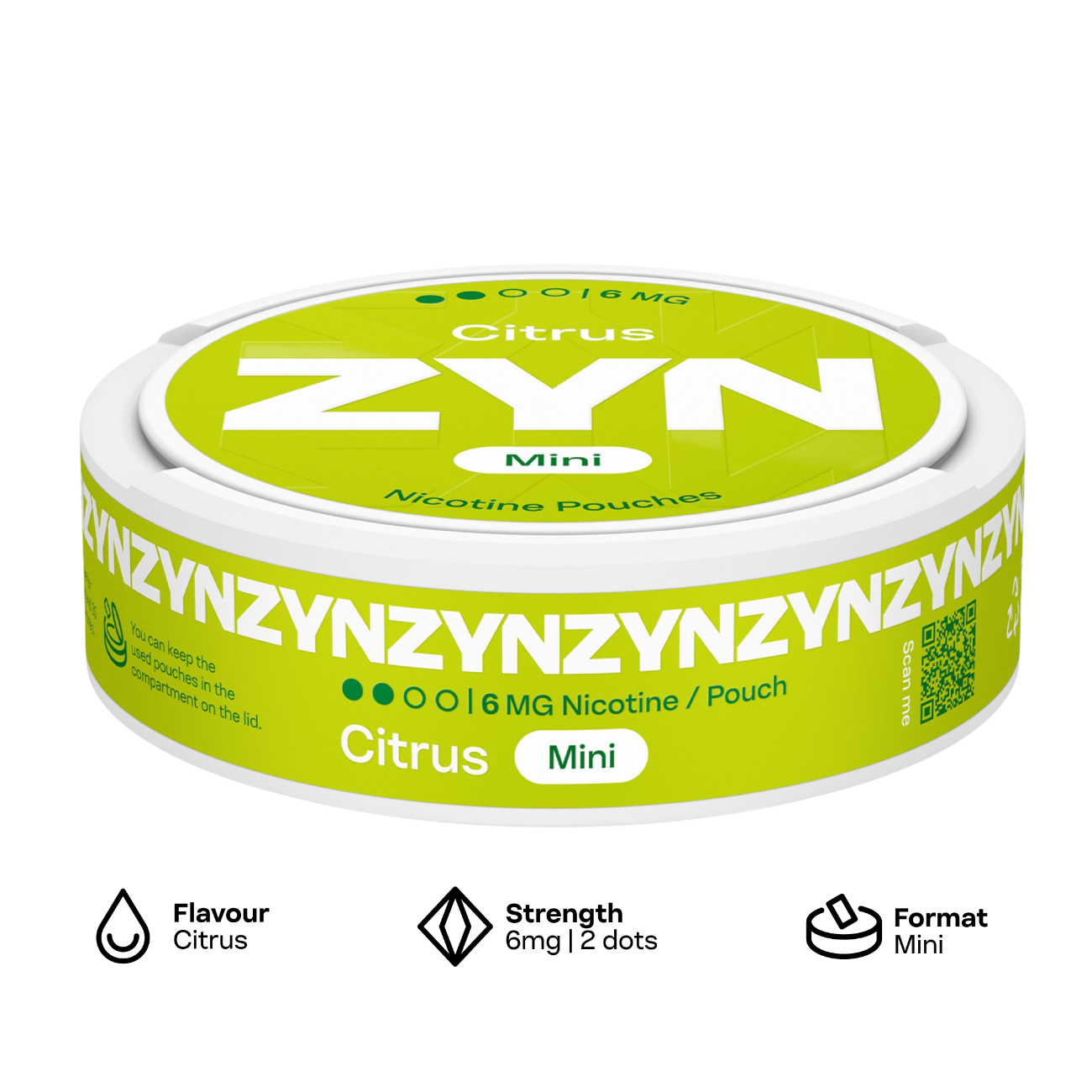 ZYN Citrus MINI - 6mg | Citrus Nicotine Pouches