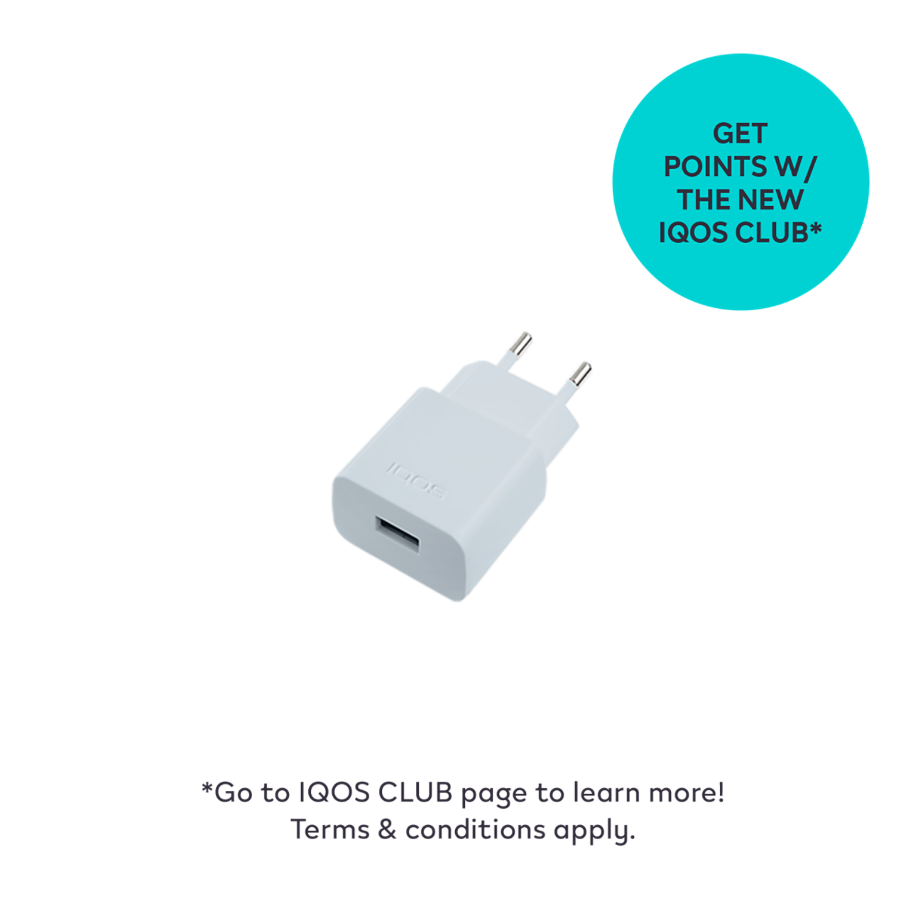 IQOS 3 USB Power Adapter Pale Blue | IQOS Philippines | IQOS Philippines