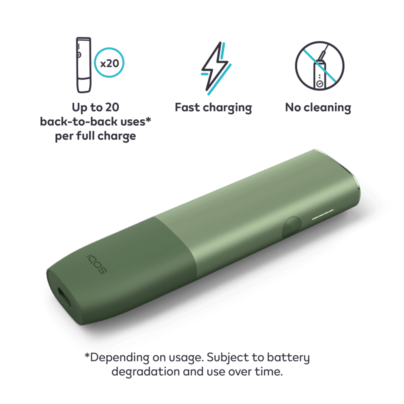 Buy IQOS ILUMA One Kit Online - Moss Green | IQOS Philippines | IQOS ...