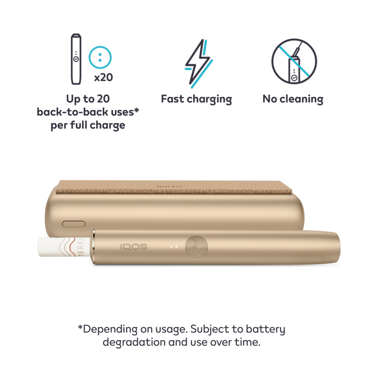 Buy IQOS lLUMA PRIME Golden Khaki device | IQOS Philippines