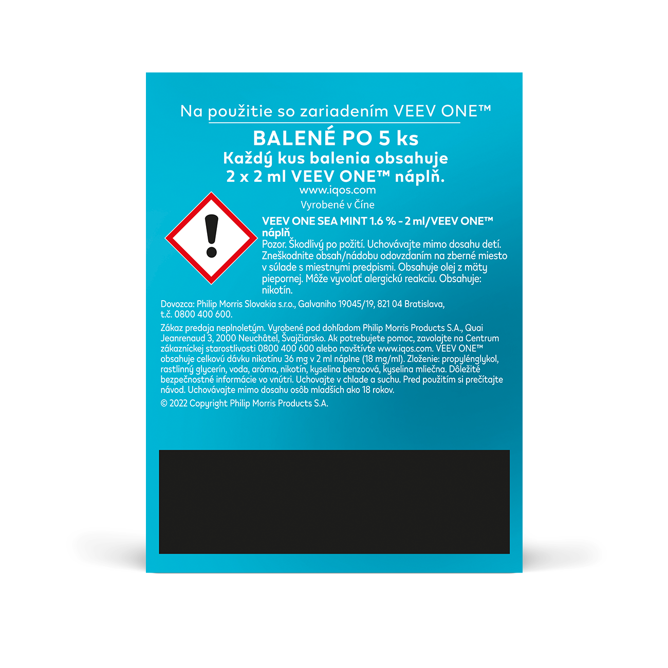 Kúp VEEV One Sea Mint kartón: 5x2 náplne | IQOS SK