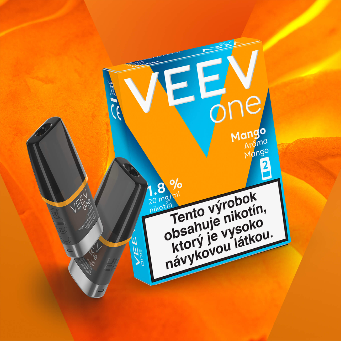 Kúp VEEV One Mango - krabičku s dvoma náplňami | IQOS SK